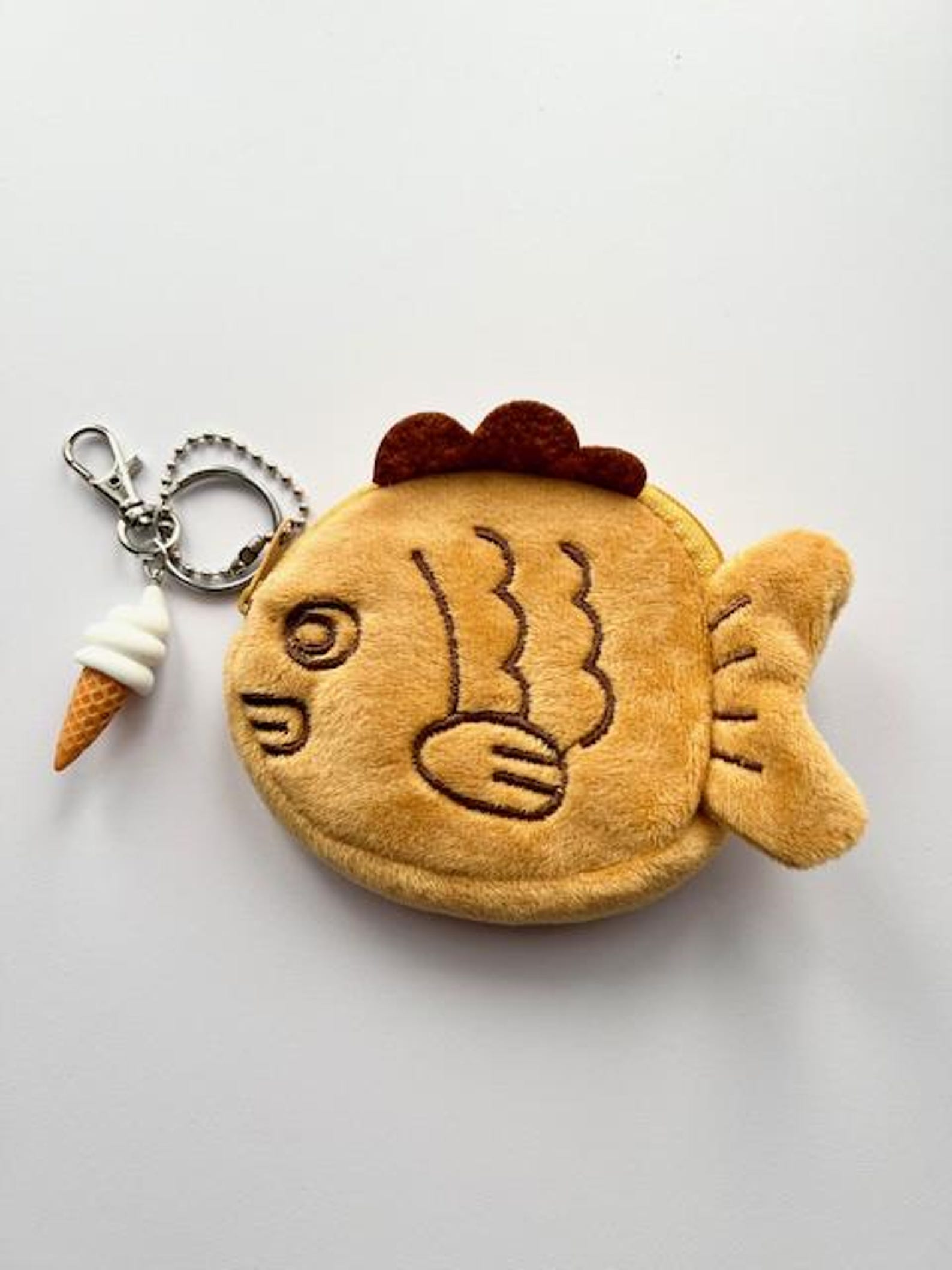 Plush Taiyaki Charm & Coin Purse - Japanese Style Bag Charms, Bag ...