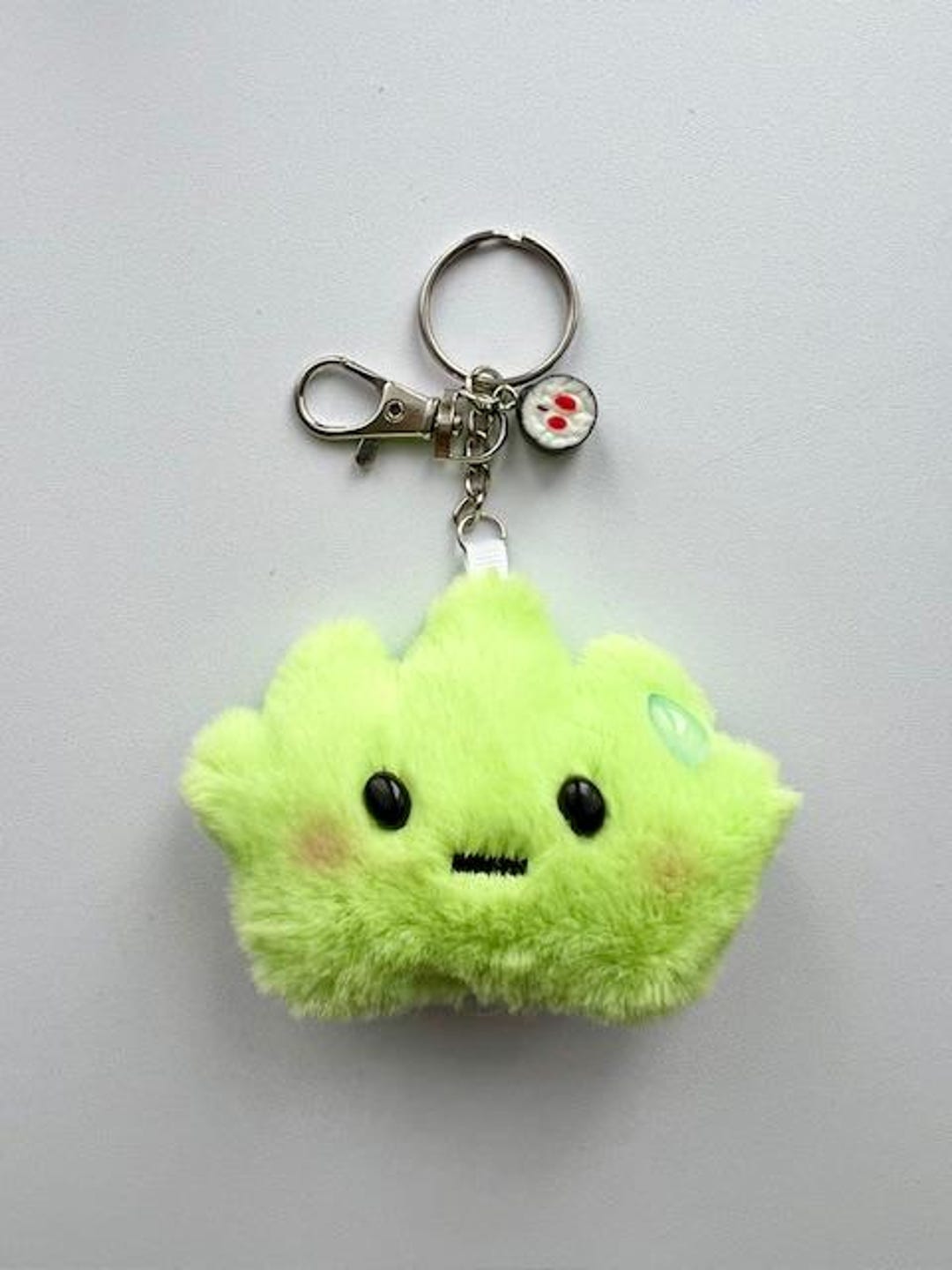 Plush Wasabi Bag Charm Keychain Cute Keychains Japanese Charms Food ...