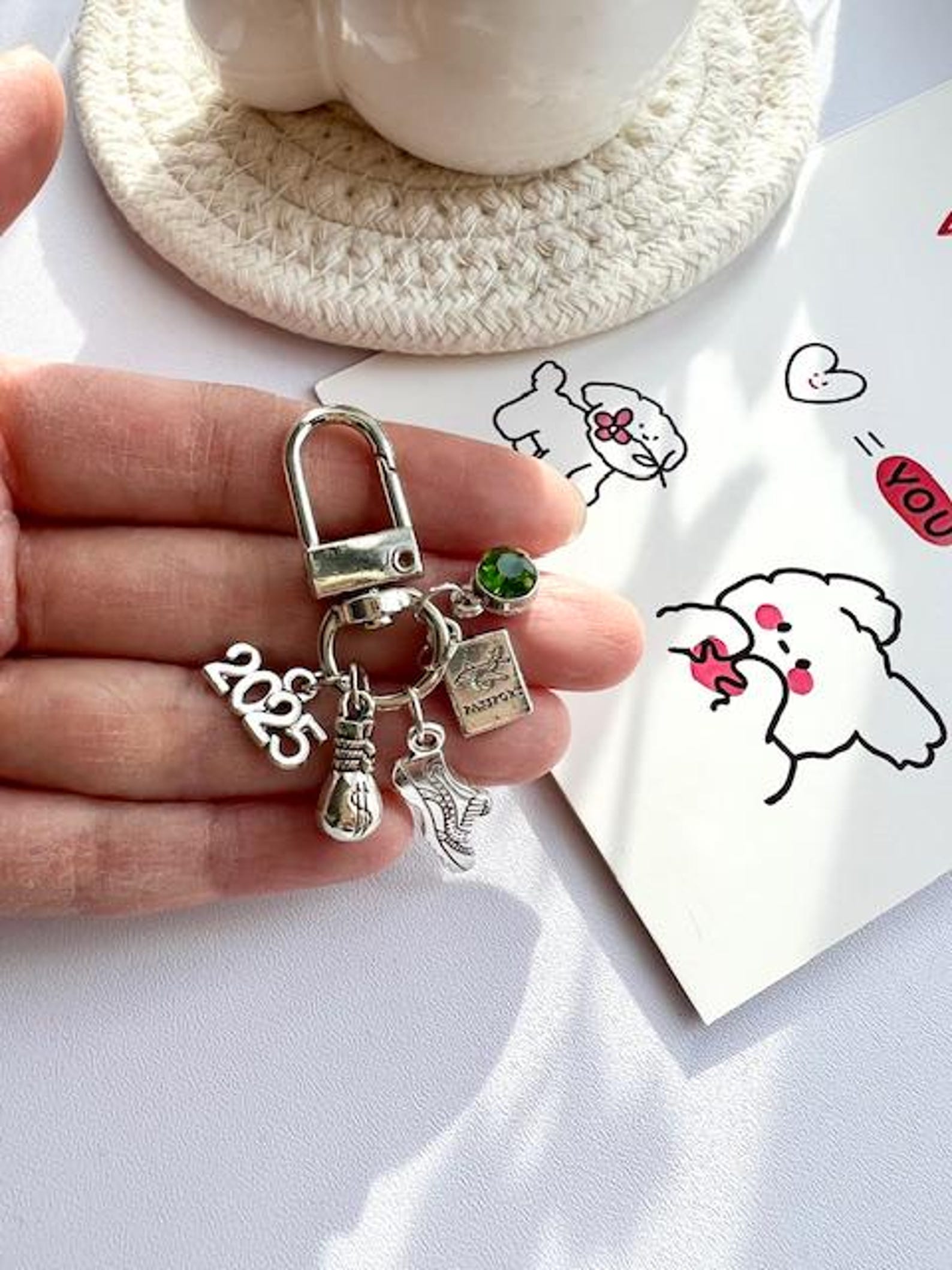 Custom Manifestation Charms 2025 Bag Charm Keychain Handbag Purse ...