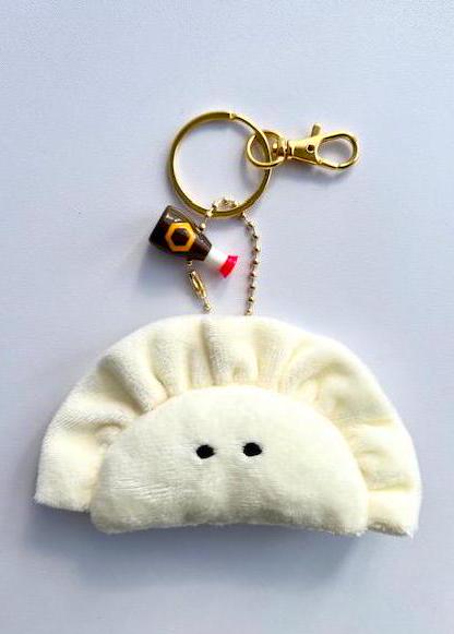 Plush Dumpling & Soy Sauce Bottle Bag Charm Keychains Key Charms. Now ...