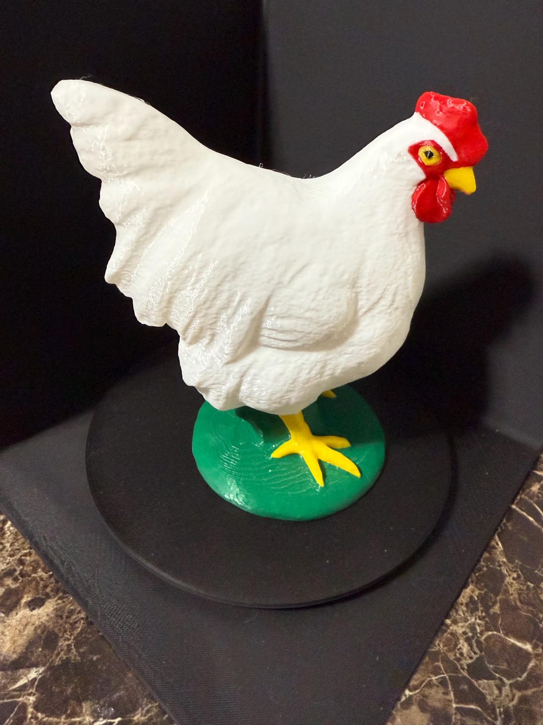 7” Mini Desk Chicken Statue - Etsy