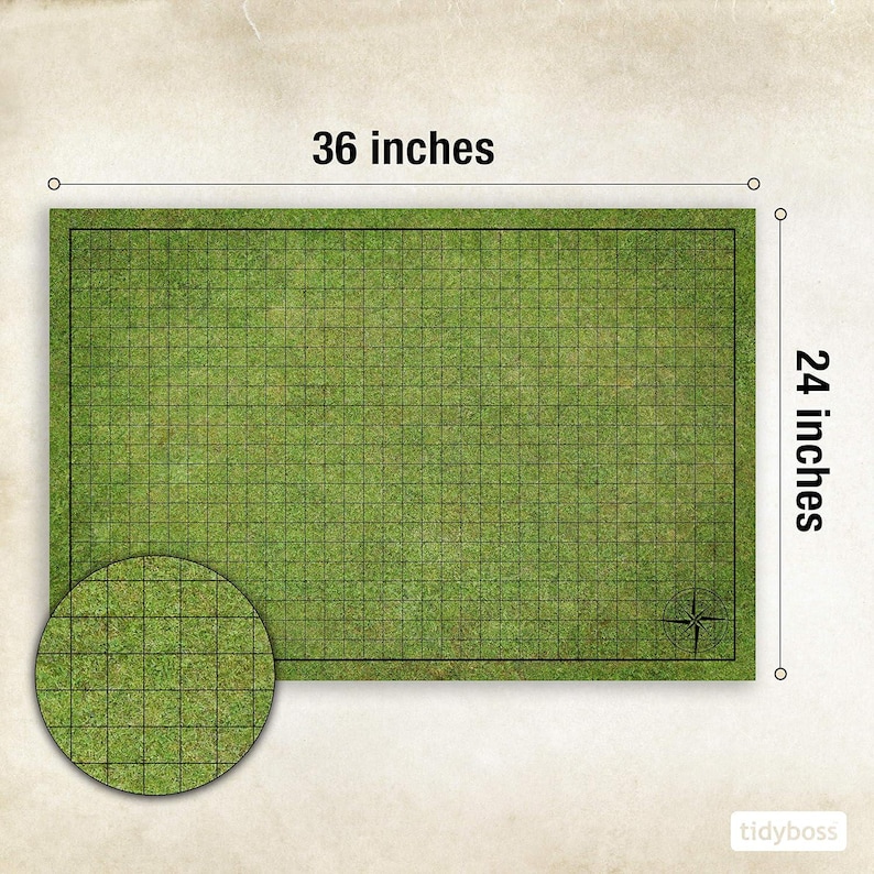 DND 24 X 36 Battle Game Mat | Dungeons and Dragons 3 X Double Sides ...