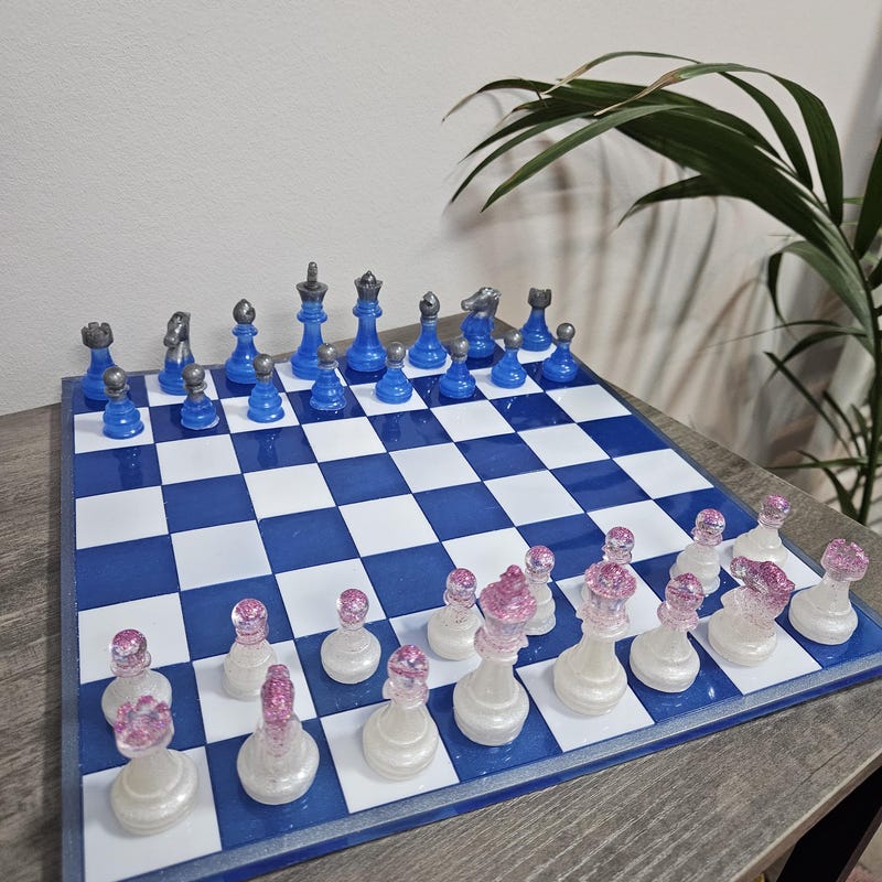 Epoxy Resin Chess Board - Etsy