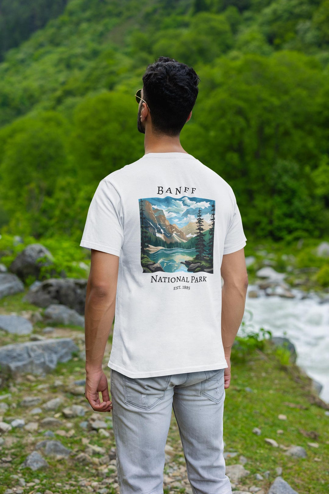 Banff National Park T-shirt, Mountain Tee, Outdoor Adventure Shirt ...