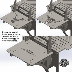 Collapsible Fire Pit Grill DXF File: Portable BBQ, Camping Design ...