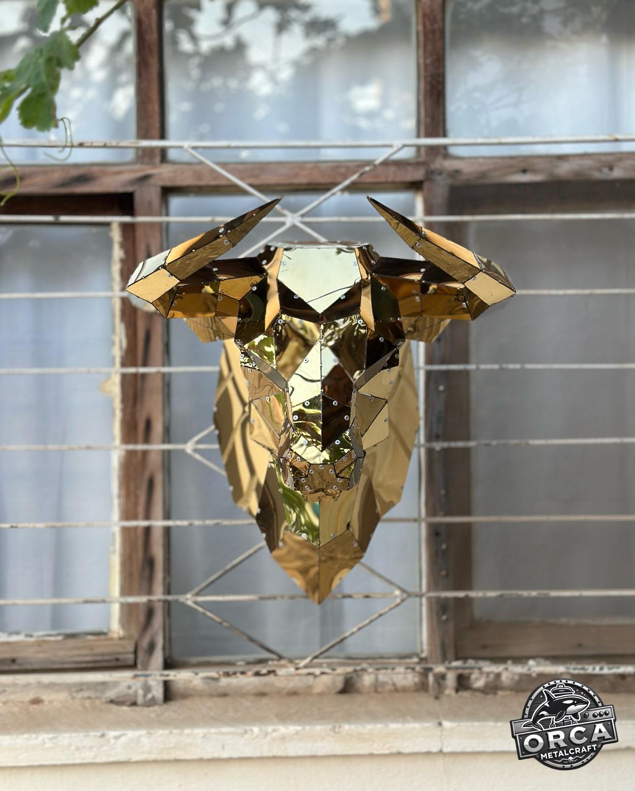 Bull Head Lazer Cutting File, 3d Animal Wall Decor Metal Bull Head Dxf ...