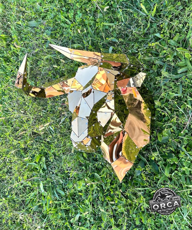 Bull Head Lazer Cutting File, 3d Animal Wall Decor Metal Bull Head Dxf ...