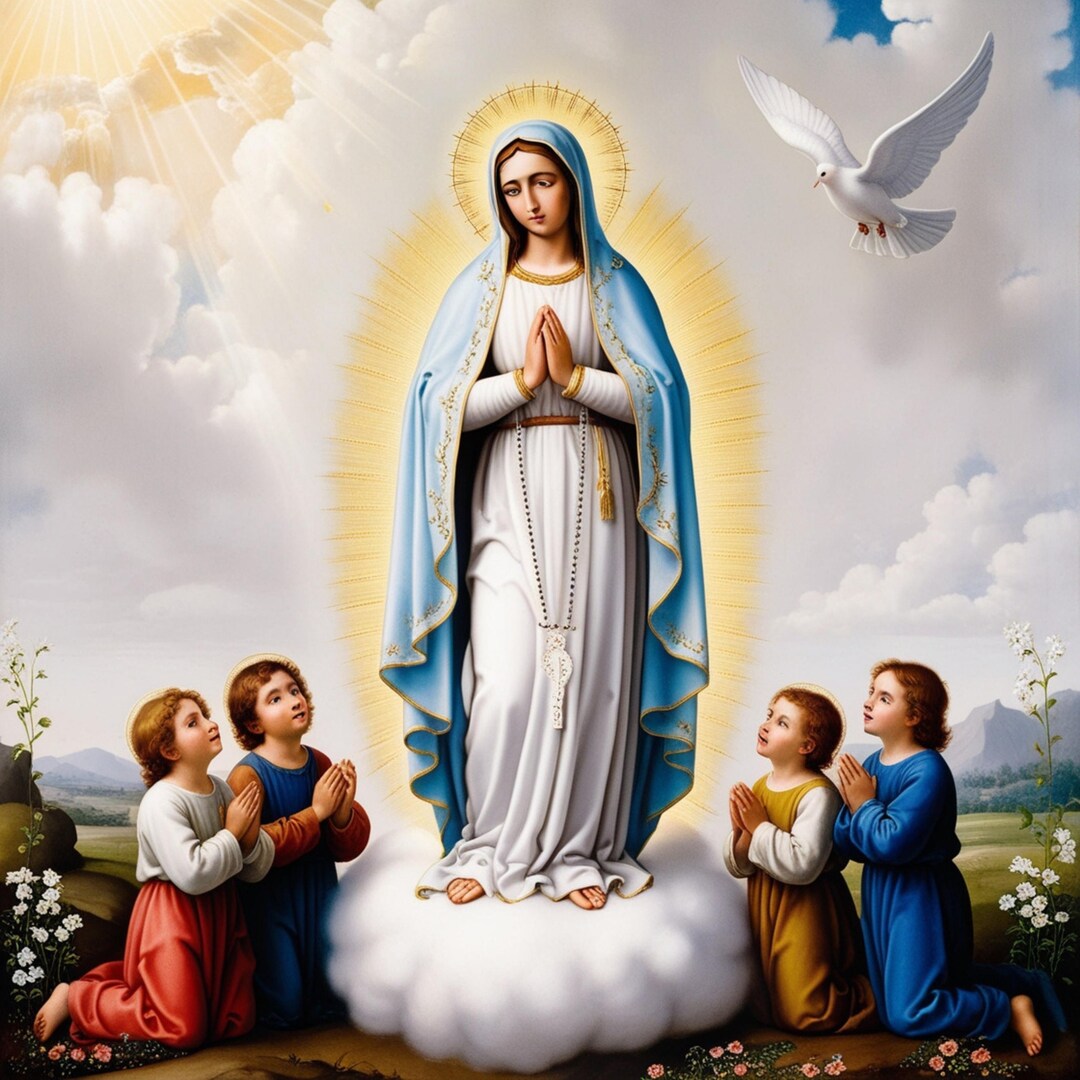 The Virgin of Fatima: Art and Eternal Devotion - Etsy