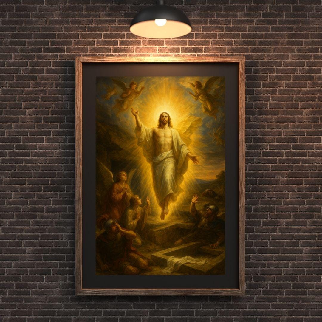 Resurrection of Jesus Christ | High-resolution Christian Art Print ...