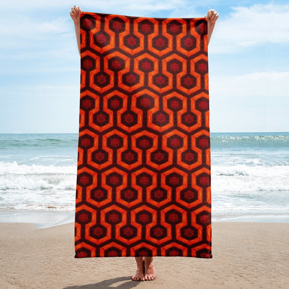 Tiki Horror Towel Hotel Print Tiki Bar Beach Bath Towel 30x60 - Etsy