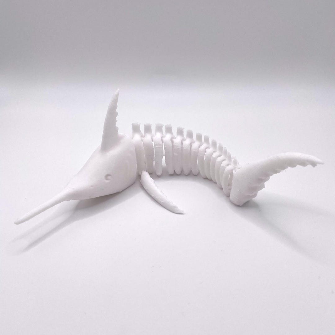 Articulated Fish / Marlin Swordfish Fish Skeleton 3d Print Printable ...