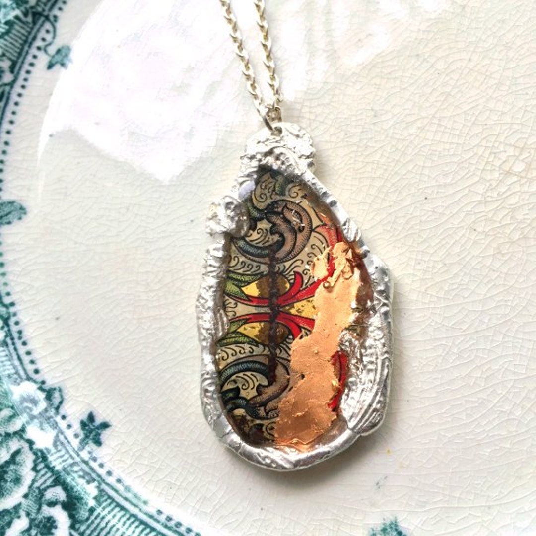 Antique Tin & Soldered Handmade Pendant Necklace, From My Youtube Video ...
