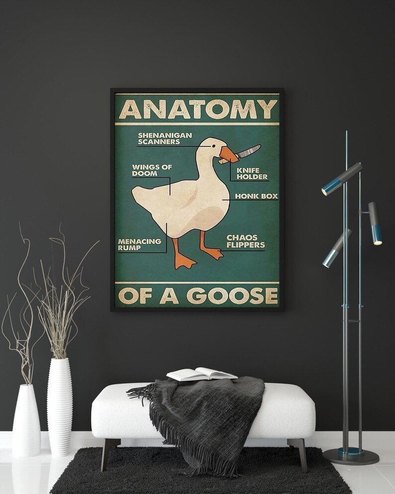 Anatomy of A Goose Duck, Goose Goose Duck, Ready to Hang, for Gift ...