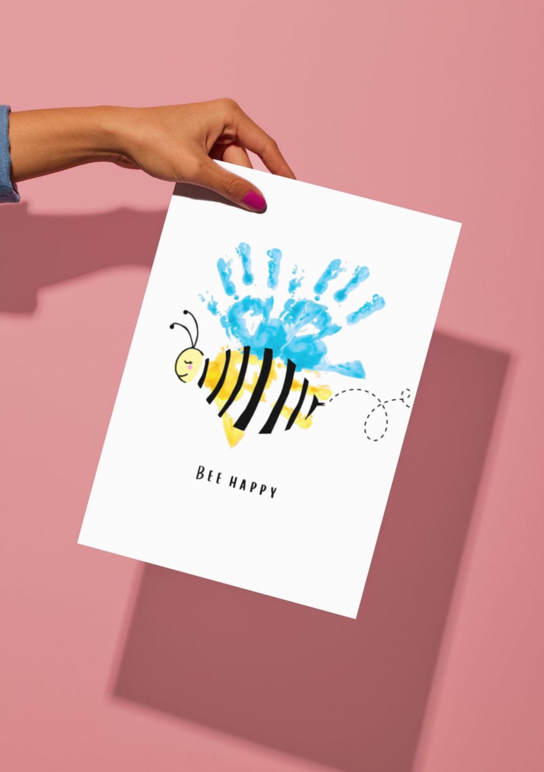 Bumblebee Handprint Art: Kids Keepsake Gift (digital Download) - Etsy