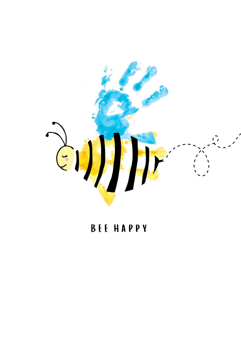 Bumblebee Handprint Keepsake for Kids & Babies | Perfect for Special ...