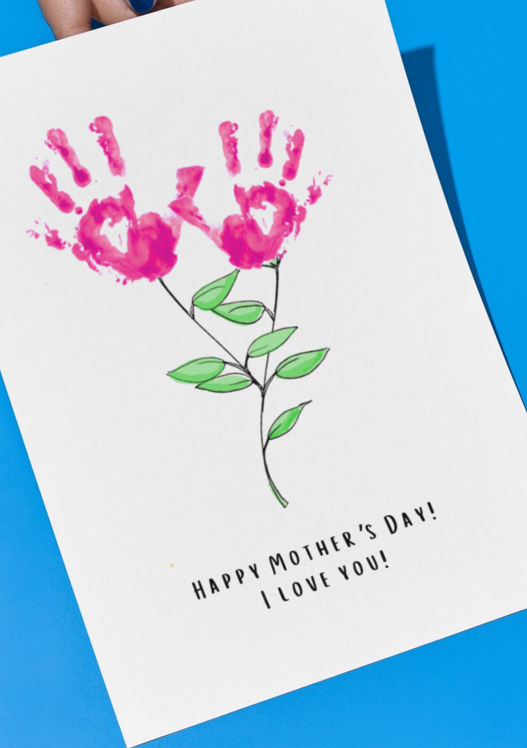 Mother’s Day Handprint Art Printable Collection | DIY Gift From Kids ...