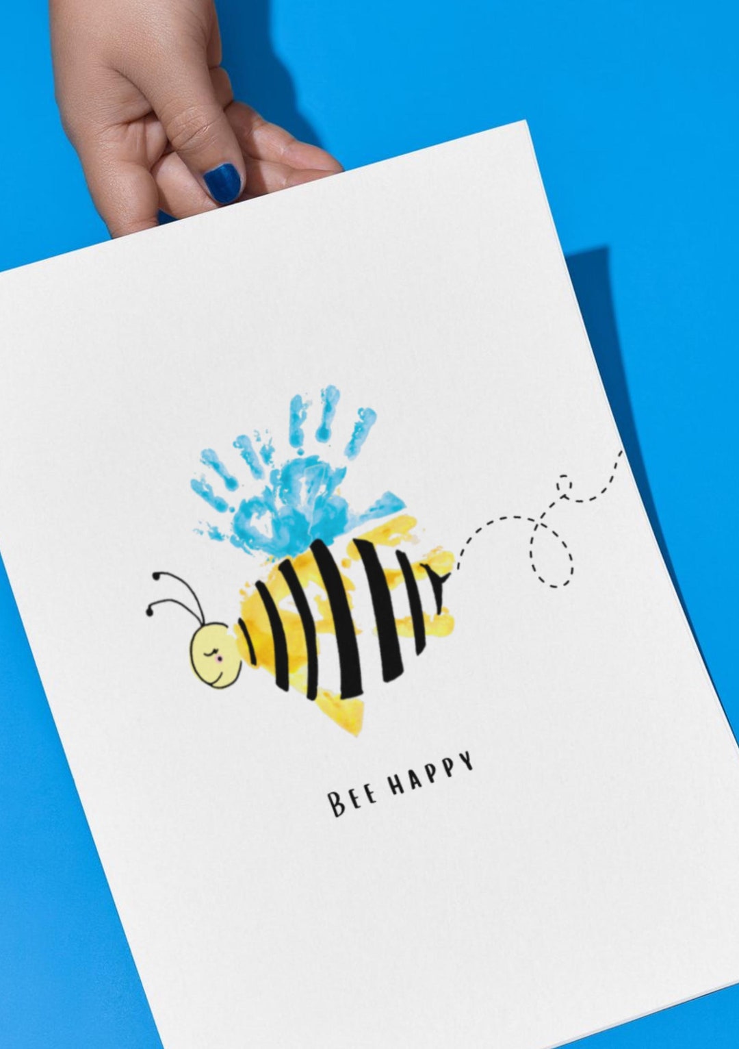 Bumblebee Fingerprint Keepsake for Kids & Babies Perfect for Special ...