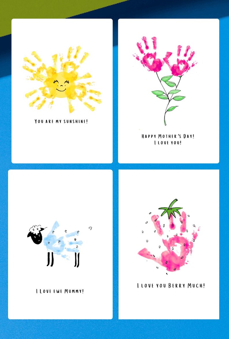 Mother’s Day Handprint Art Printable Collection | DIY Gift From Kids ...