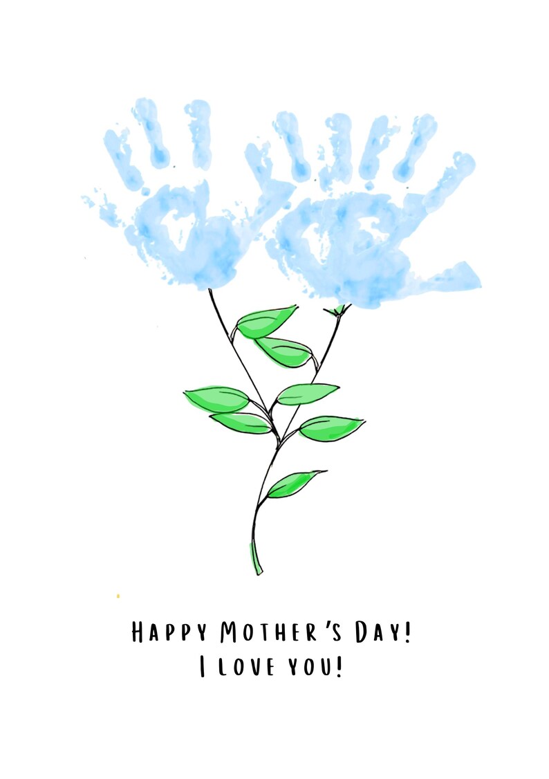 Mother’s Day Handprint Art and Keepsake | DIY Kids Craft Gift for Mum ...