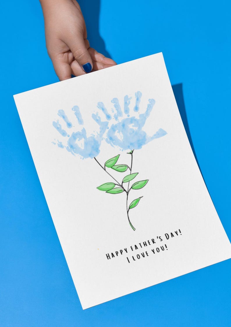 Father's Day Handprint Art: DIY Kids Craft Keepsake (digital Download ...