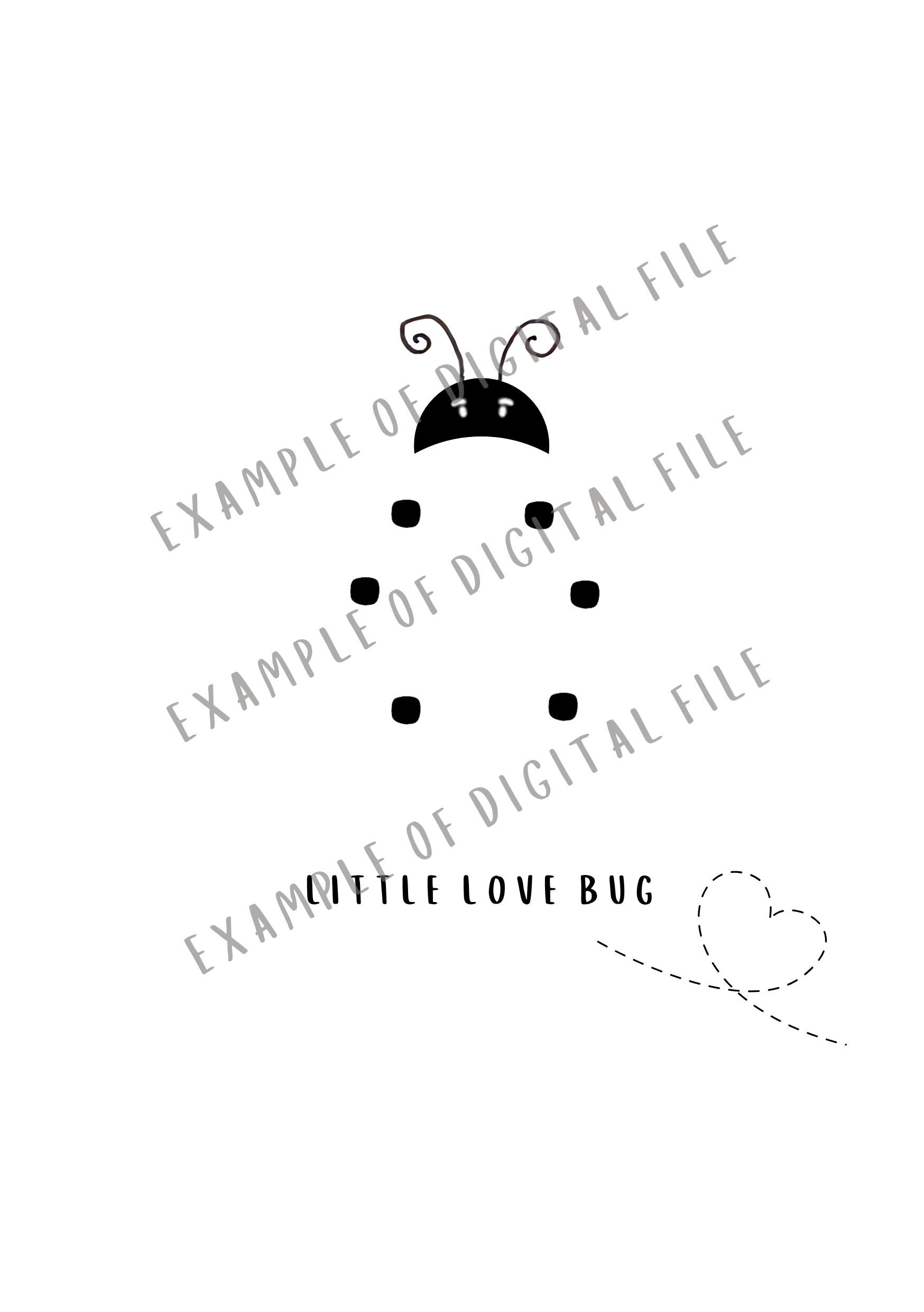 Love Bug" Ladybird Handprint Art | Adorable Valentine’s Keepsake - Etsy