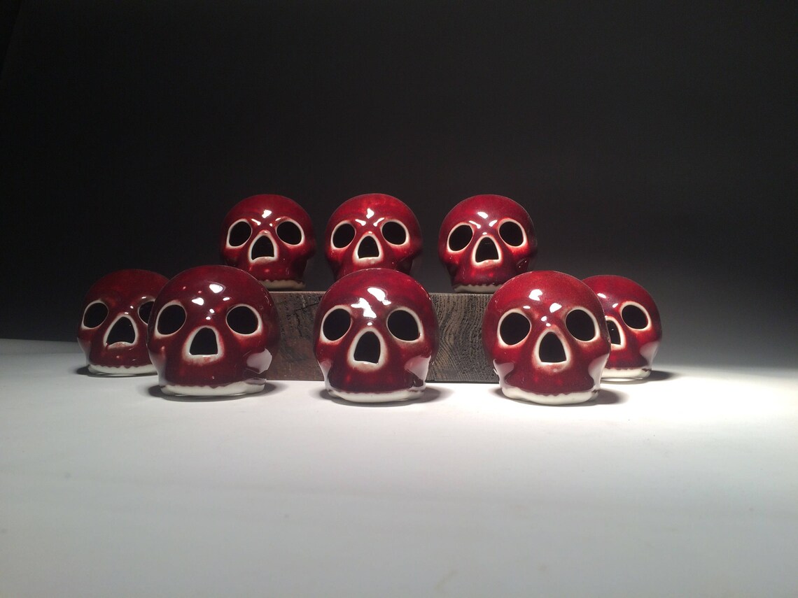 Copper Red Skulls - Etsy