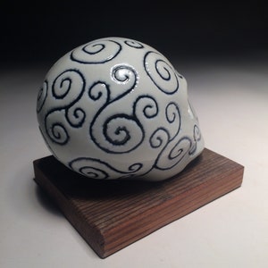 Cobalt Scroll Work Skull - Etsy