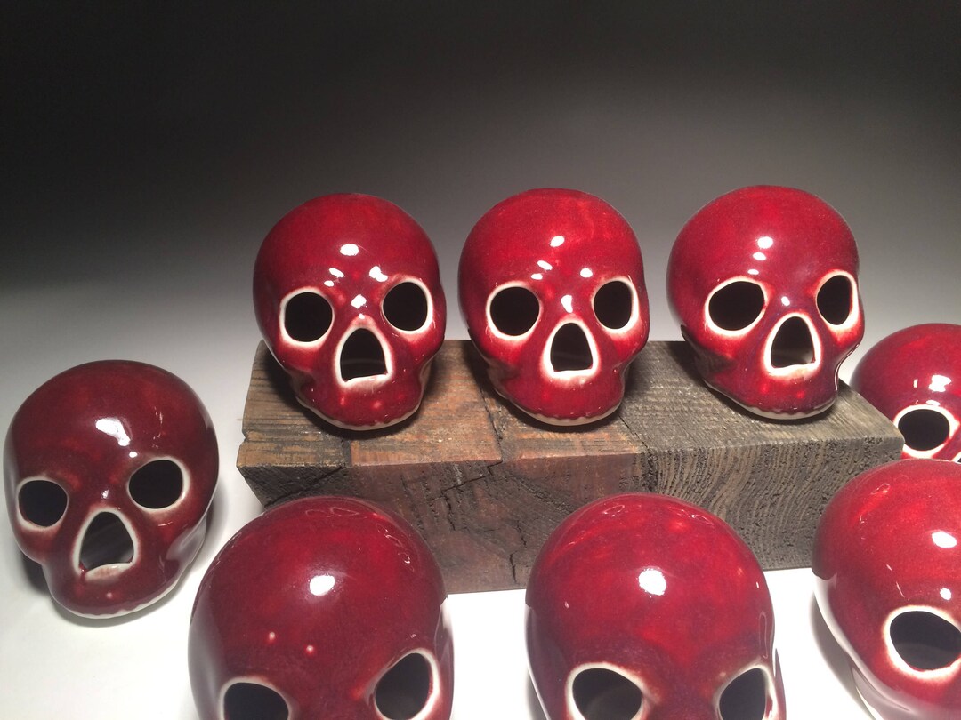 Copper Red Skulls - Etsy
