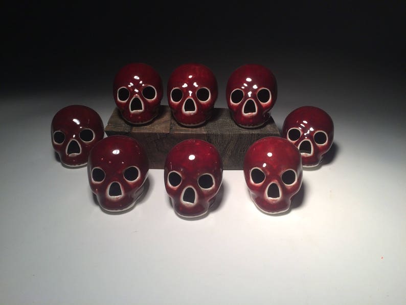 Copper Red Skulls - Etsy