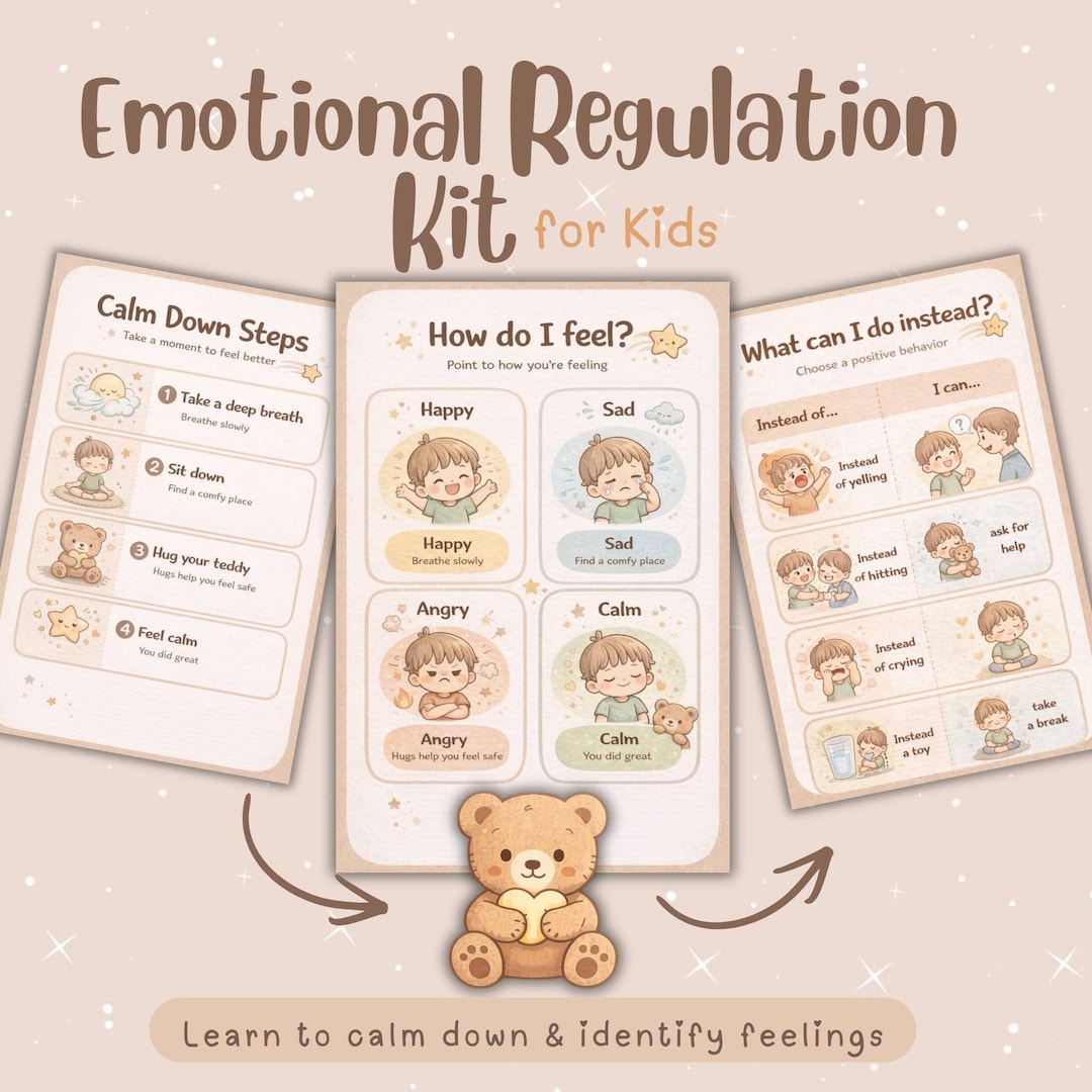 Calm Down Toolkit for Kids 4–6 | Emotional Regulation Activities for ...
