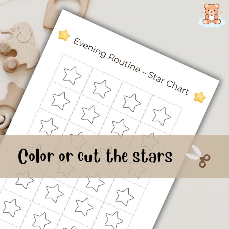 Evening Routine for Kids – Printable Bedtime Routine (ages 4–7) - Etsy