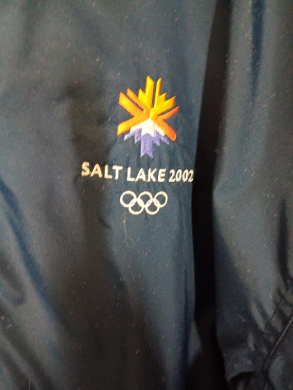 2002 Salt Lake Navy Olympic Mens Zipper Jacket/vintag… - Gem