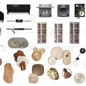 Top View Furniture Collection for 2D and 3D Floor Plans - Etsy