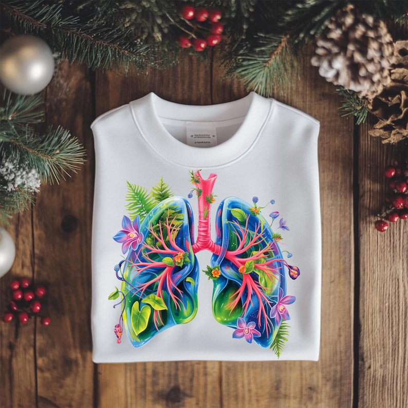 Floral Lung PNG: Botanical Art Digital Download (4500x4500 Px, 300 DPI ...