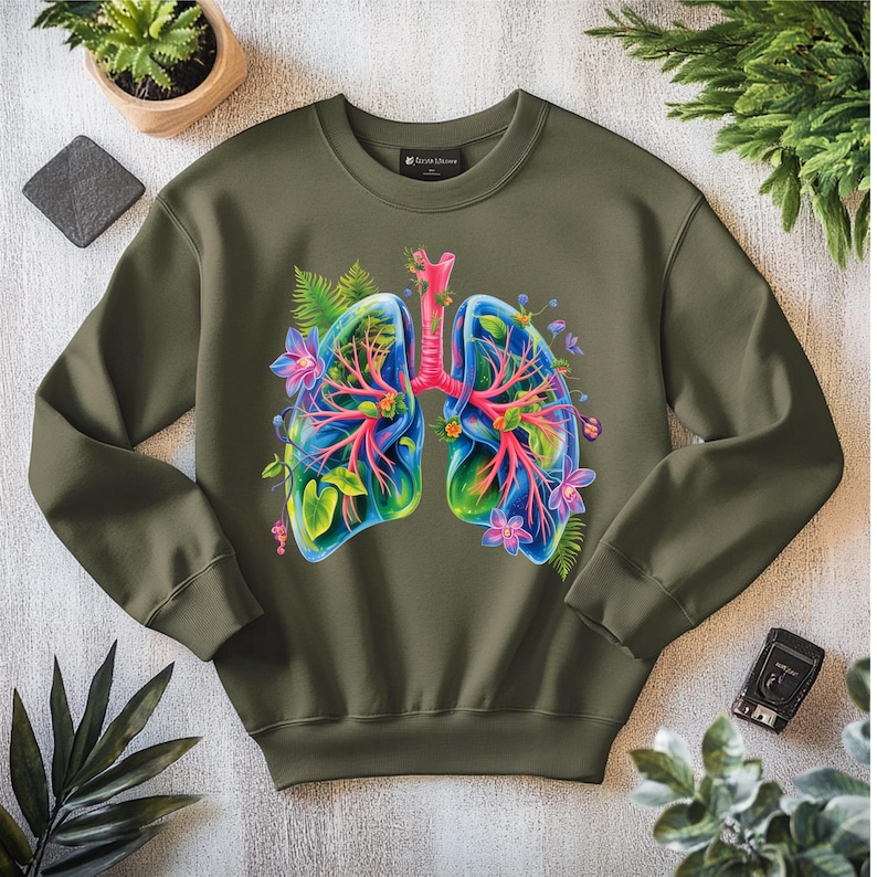 Floral Lung PNG: Botanical Art Digital Download (4500x4500 Px, 300 DPI ...