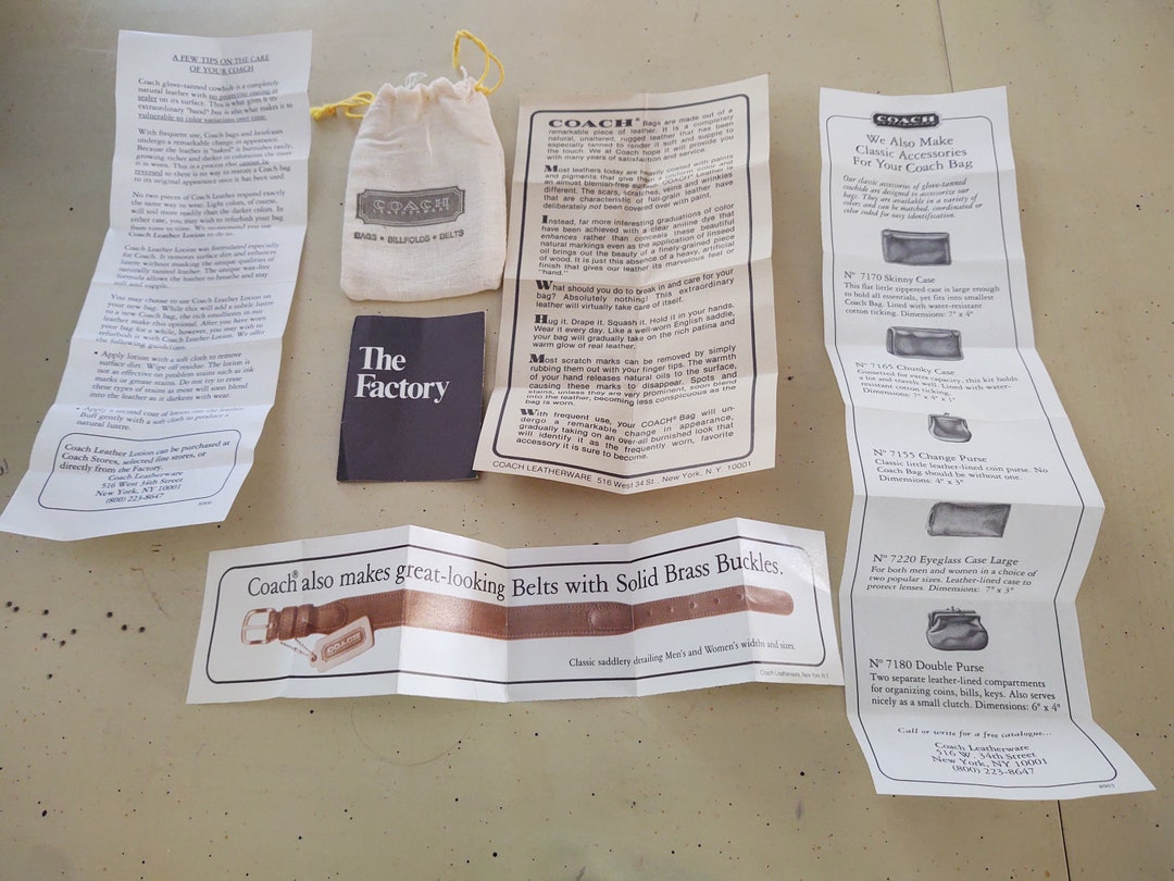 Coach Vintage Coach Advertising - Etsy