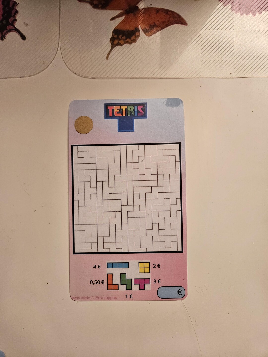 Laminated Tetris Challenge Cut Into A6 - Etsy