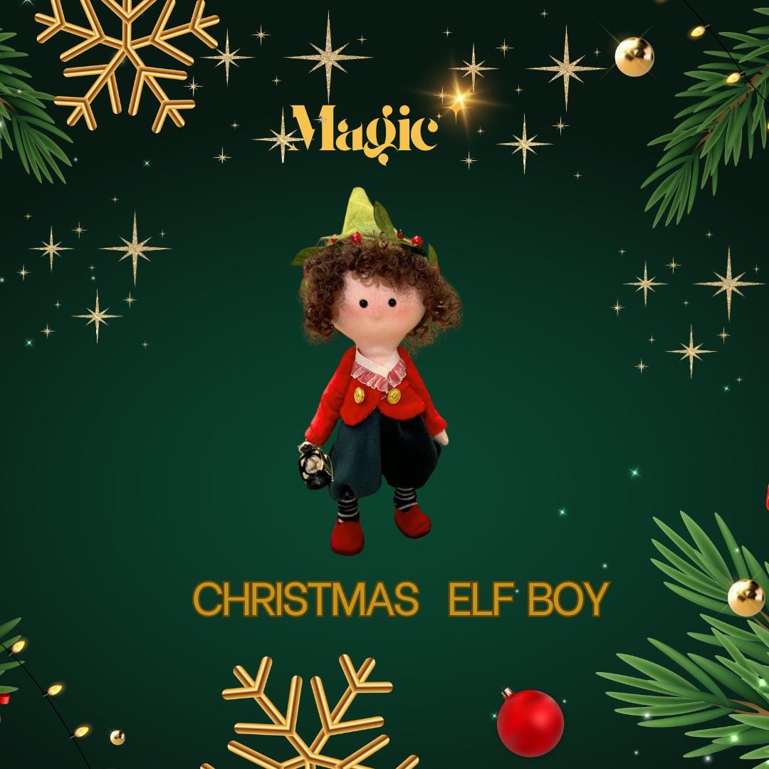 Christmas Elf, Elf Toy, Handmade Elves, Christmas Decor, Holiday Decor ...