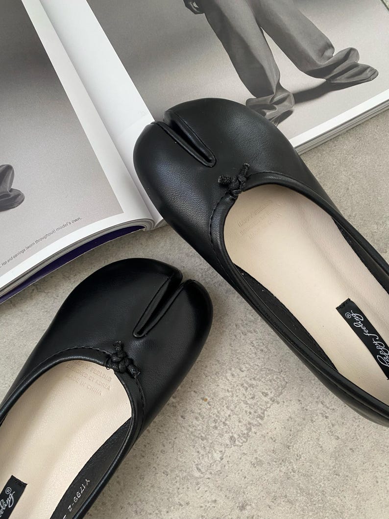 Black Tabi Ballerinas – Modern Design and Comfort | Elegant Women's ...