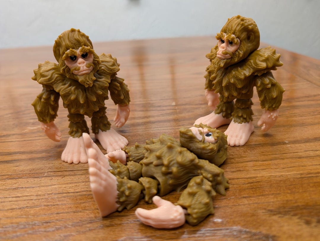 Adorable Sasquatch Bigfoot Articulated Standing Figure 100% USA Sourced ...