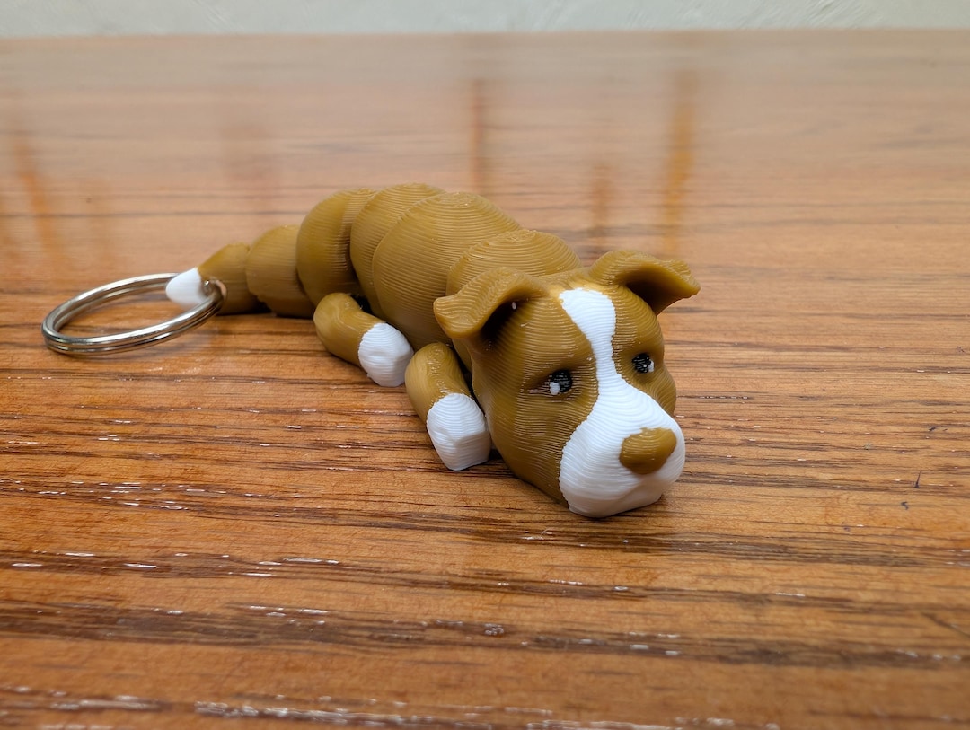 Pitbull, Fully Articulated Flexi Guard Pit Bull Dog Keychain. Explore ...
