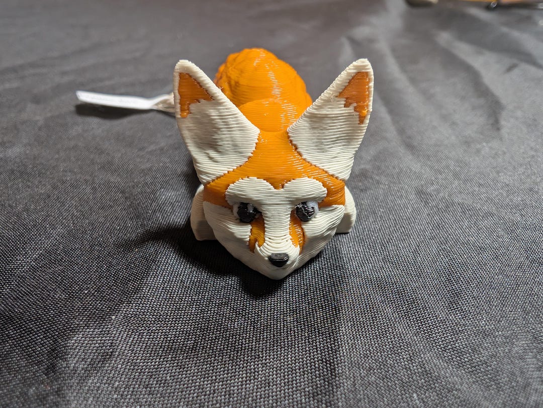 Cute Little Realistic Fennec Fox Keychain 3.5 Inches Long From the ...