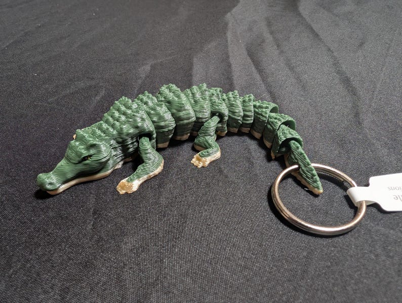 Alligator / Crocodile Articulated Flexi Keychain. Time to Go Carnivore ...