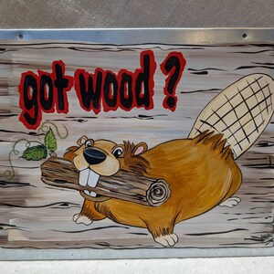 Beavers Hand Painted Garden Sign Beaver Wood - Etsy