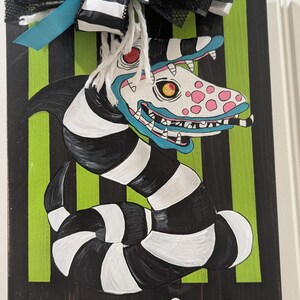 Beetlejuice It,s Showtime Welcome Pine Door Hanger - Etsy