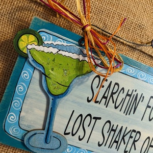 Margarita Salt Lost Shaker Hand Painted Wooden Sign - Etsy