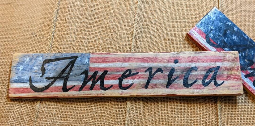 America wooden sign patriotic - Etsy Österreich