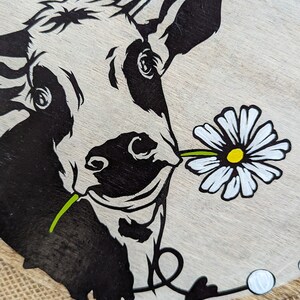Welcome Heifers Cow Greeting 10 Inch Wooden Circle Door Hanger - Etsy