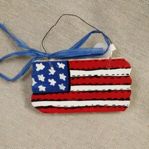 American Flag Tiny Sign Hand Painted - Etsy