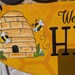 Hello Welcome to Our Hive Bee Large Wooden Circle - Etsy